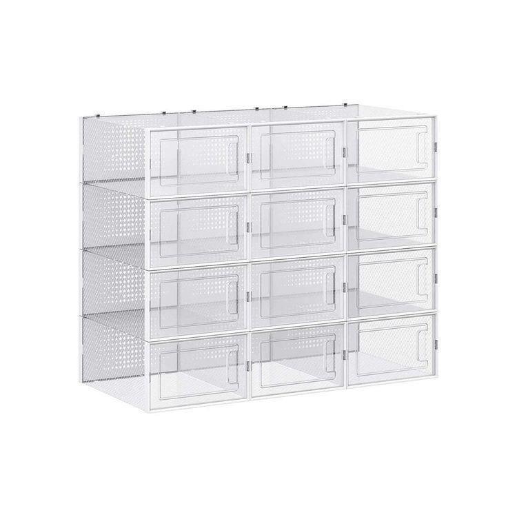 12 Stackable Shoe Boxes