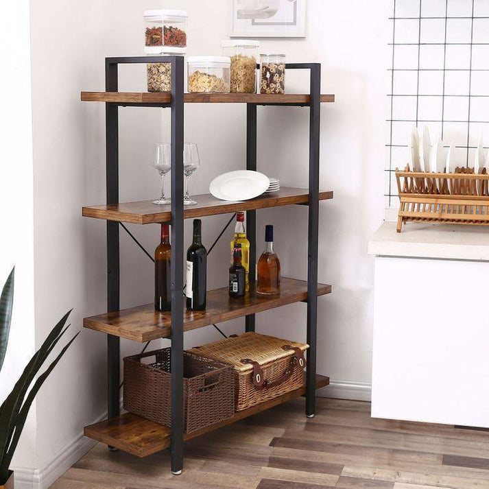 4-Layer Industrial Standing Shelf