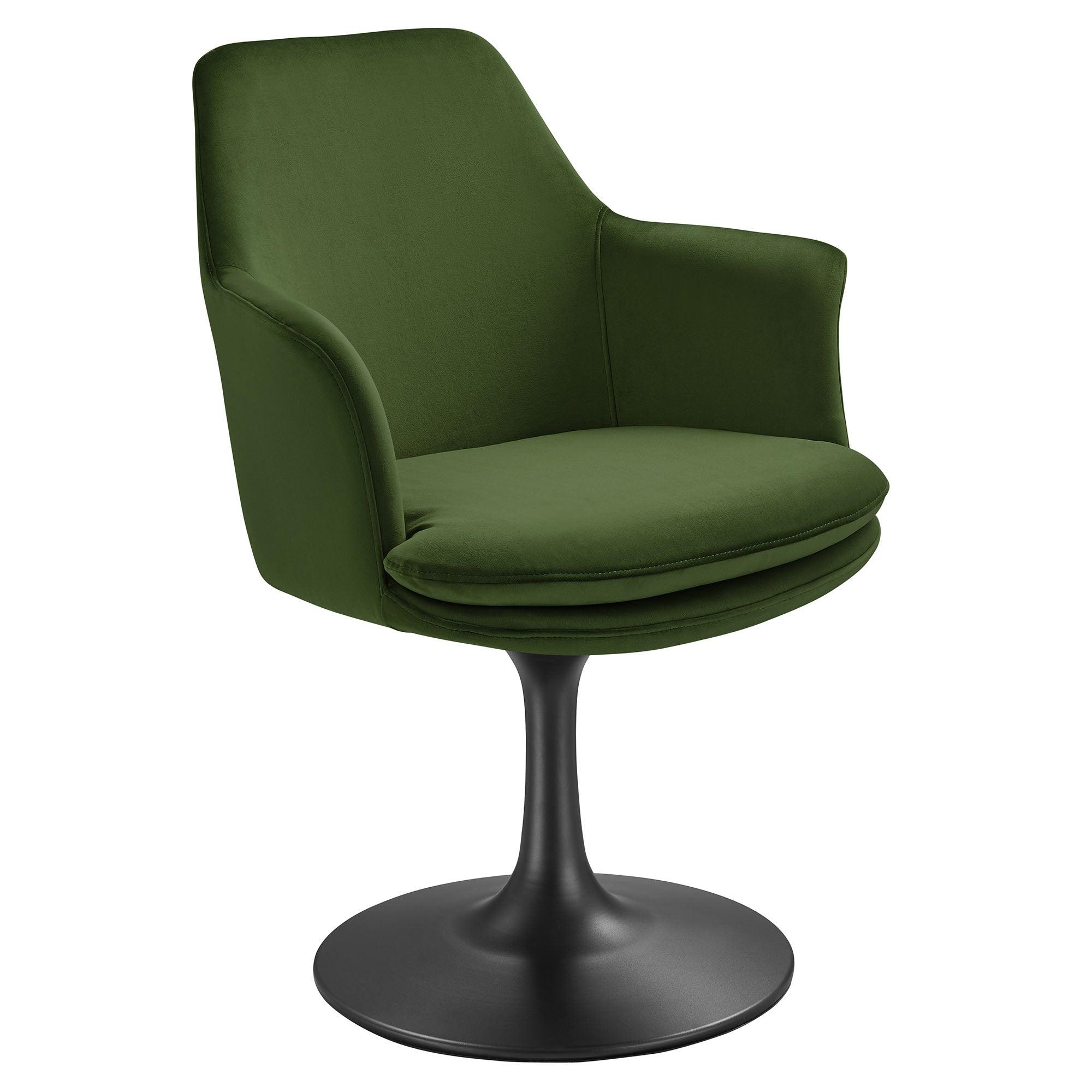 Lippa Performance Velvet Swivel Dining Armchair by Modway | FredCo