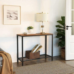 Mesh Shelf Console Table