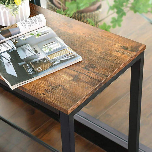 Mesh Shelf Console Table