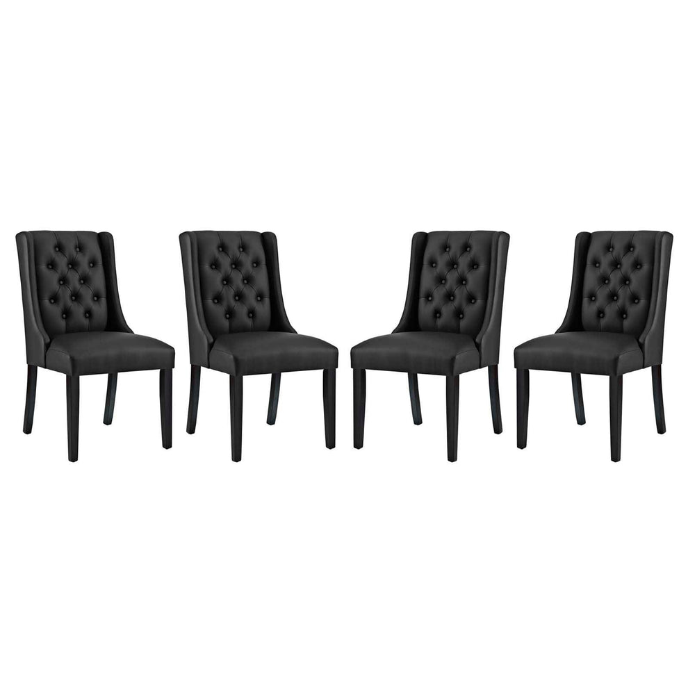 Modway Baronet Dining Chair Vinyl Set of 4 | FredCo
