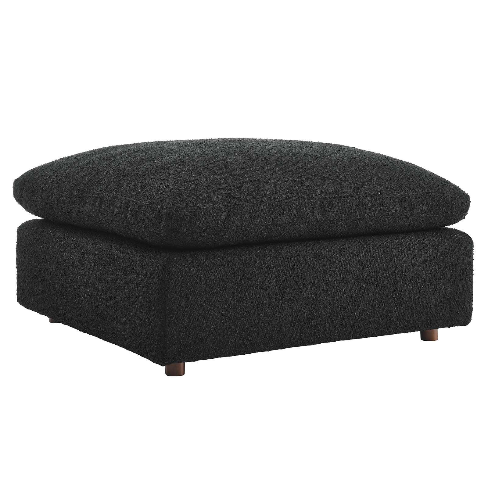 Modway Commix Down Filled Overstuffed Boucle Fabric Ottoman | FredCo