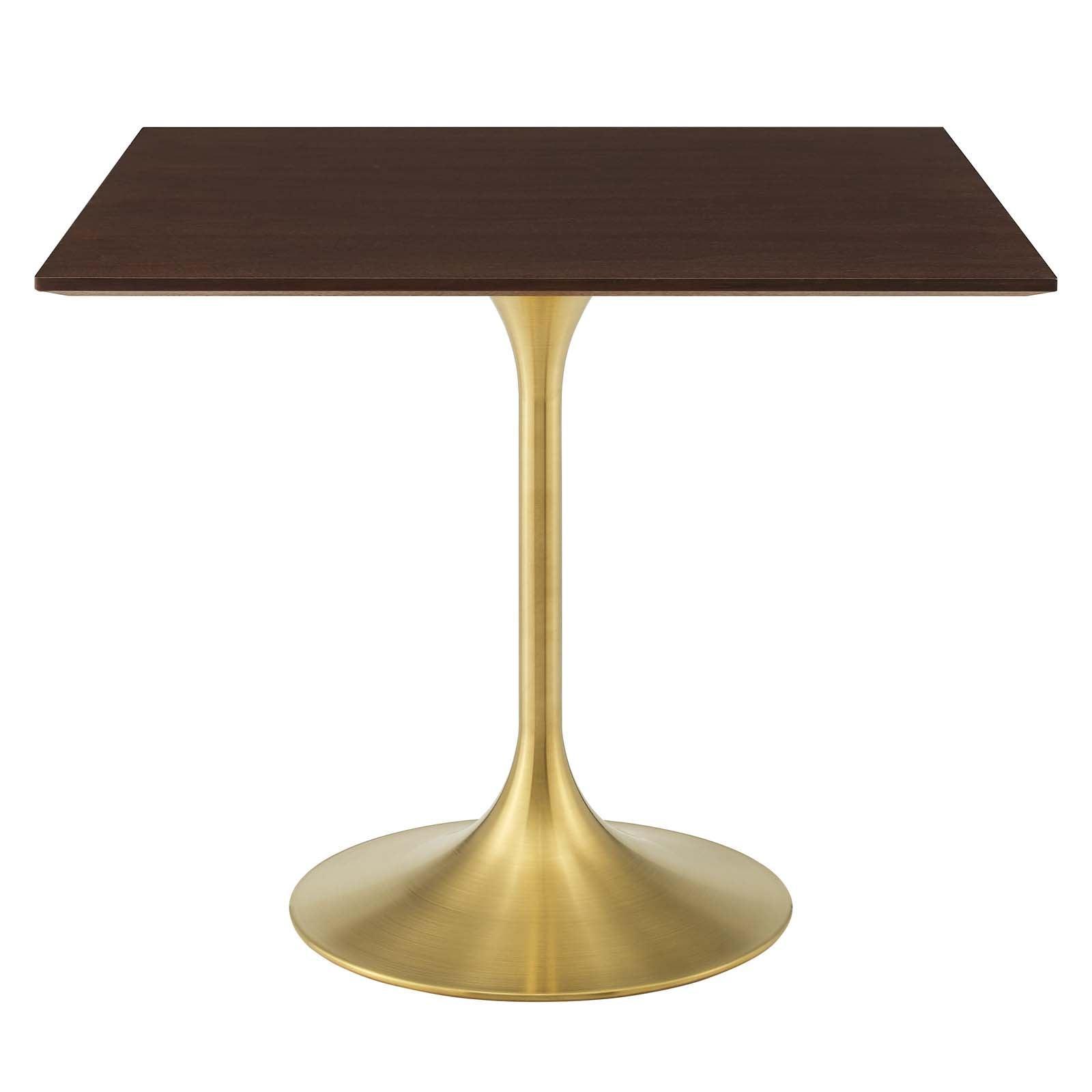 Modway Lippa 36" Square Wood Dining Table | FredCo