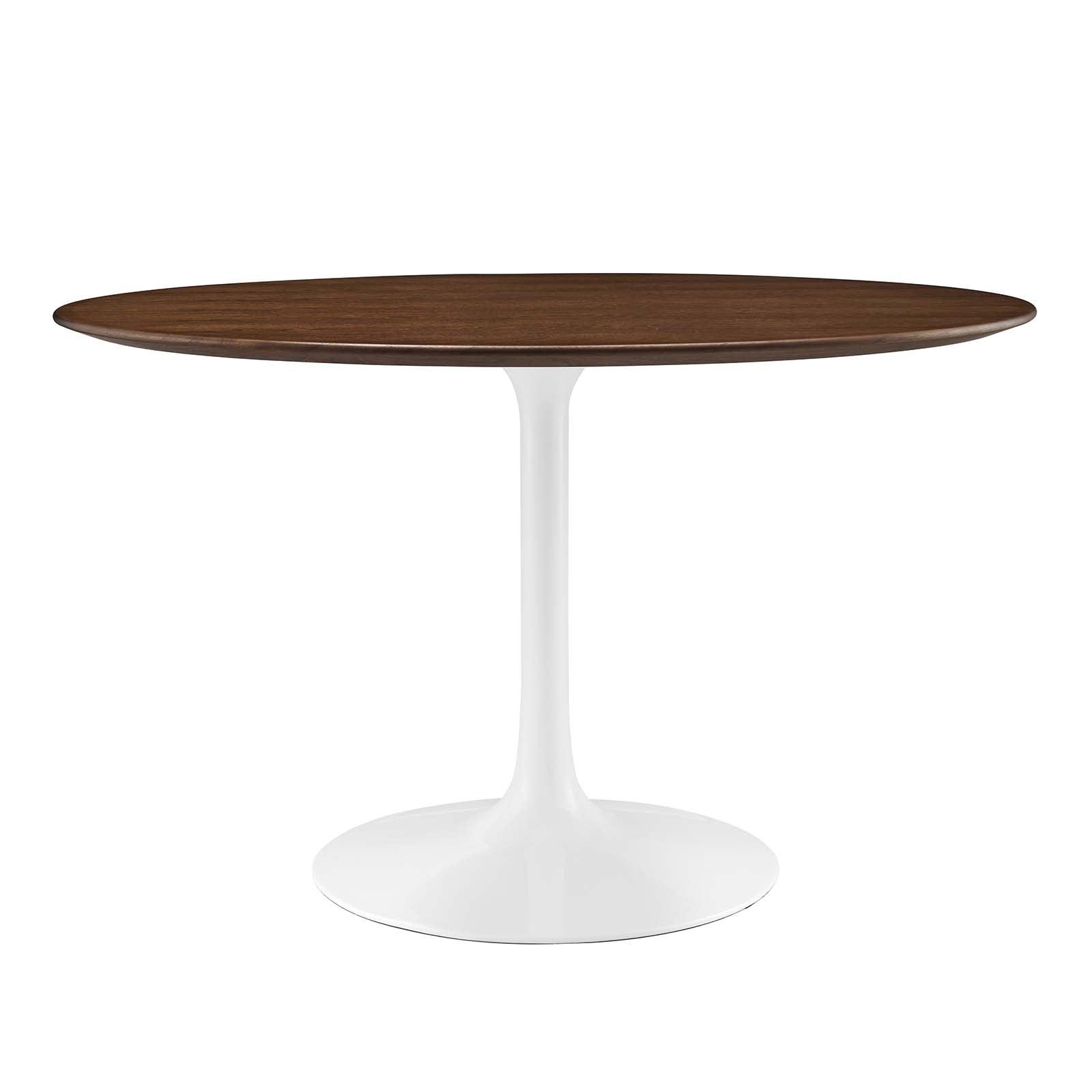 Modway Lippa 48" Round Walnut Dining Table | FredCo