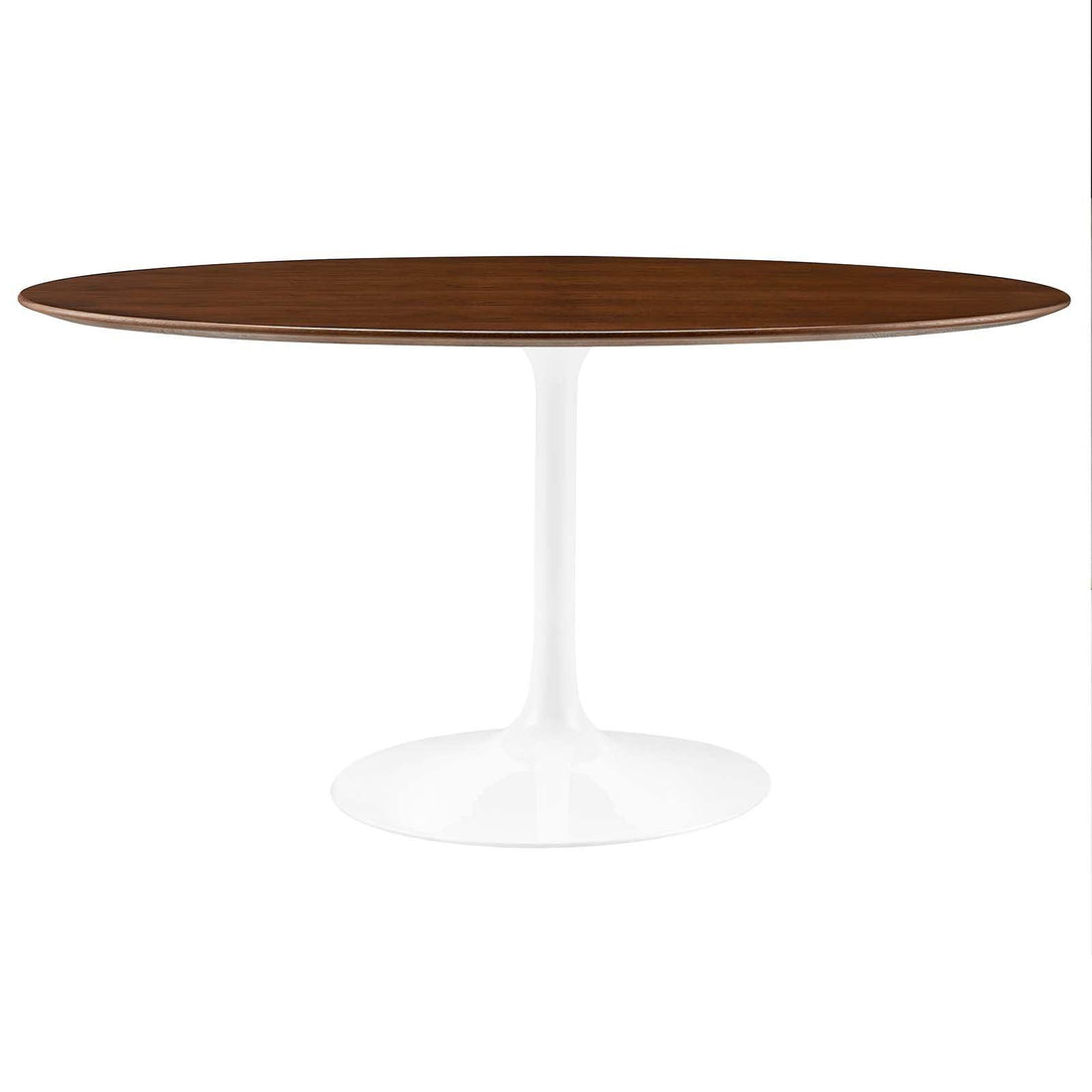 Modway Lippa 60" Oval Walnut Dining Table | FredCo