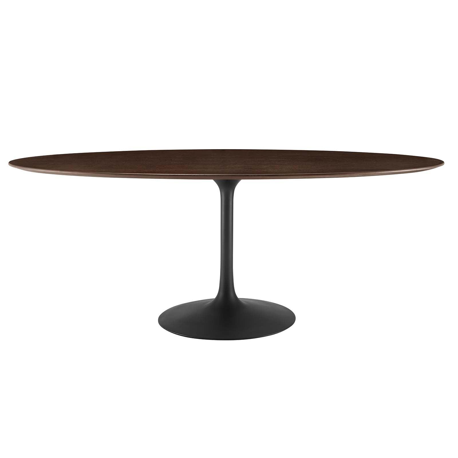Modway Lippa 78" Oval Wood Grain Dining Table | FredCo