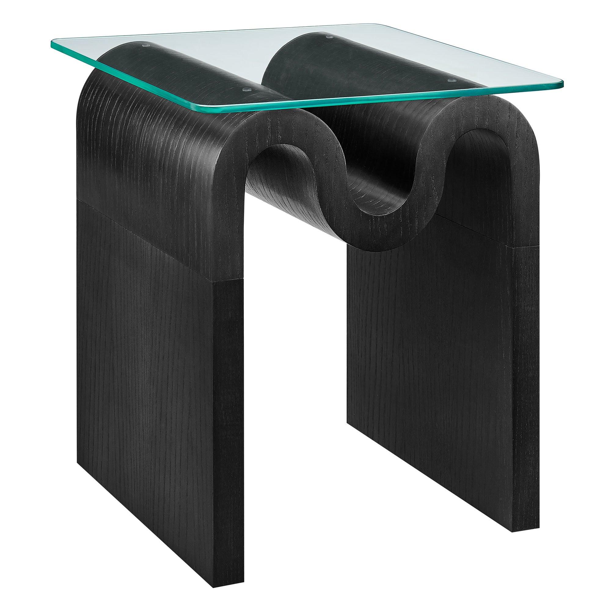 Ondine Glass Top Side Table by Modway | FredCo