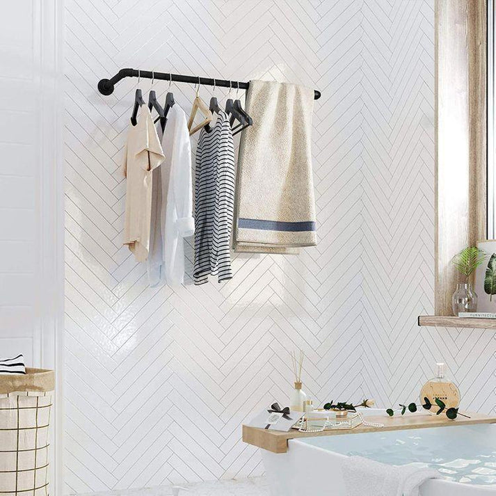 Set of 2 Clothes Hanging Bar Set