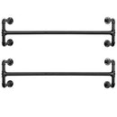 Set of 2 Industrial Pipe Hanging Bars