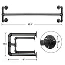 Set of 2 Industrial Pipe Hanging Bars