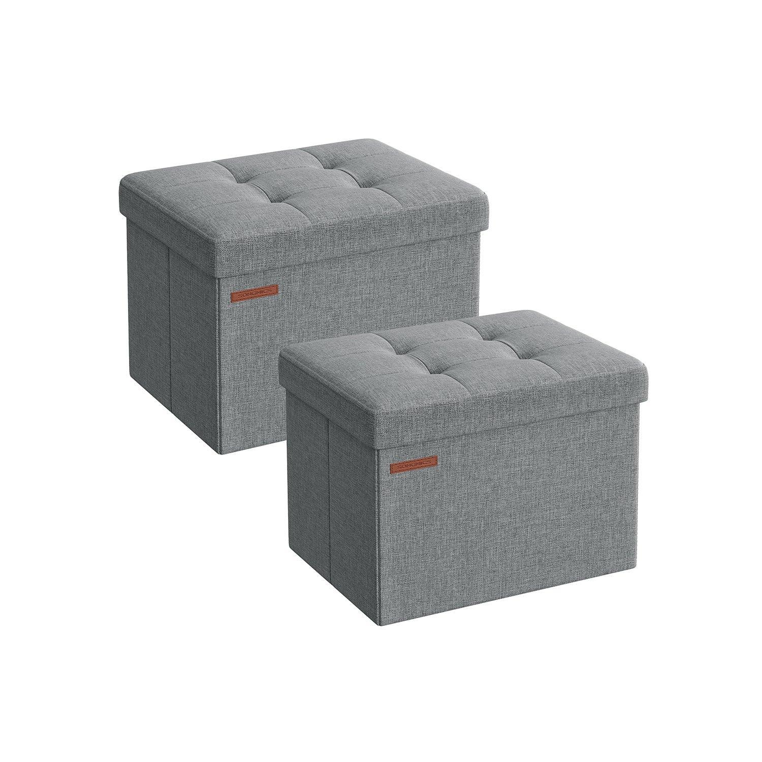 Small Folding Storage Ottoman | FredCo