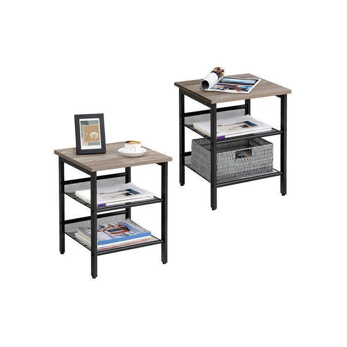 Steel Frame Nightstand Set
