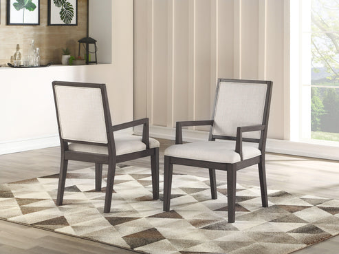 Steve Silver Mila - Arm Chair (Set of 2) - White MI500A | FredCo