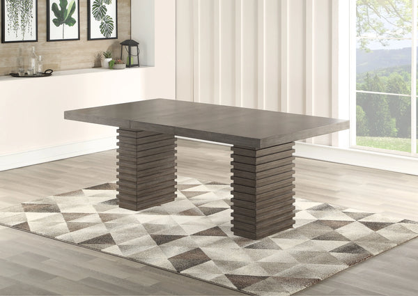 Steve Silver Mila - Dining Table - Dark Gray MI500TTB | FredCo