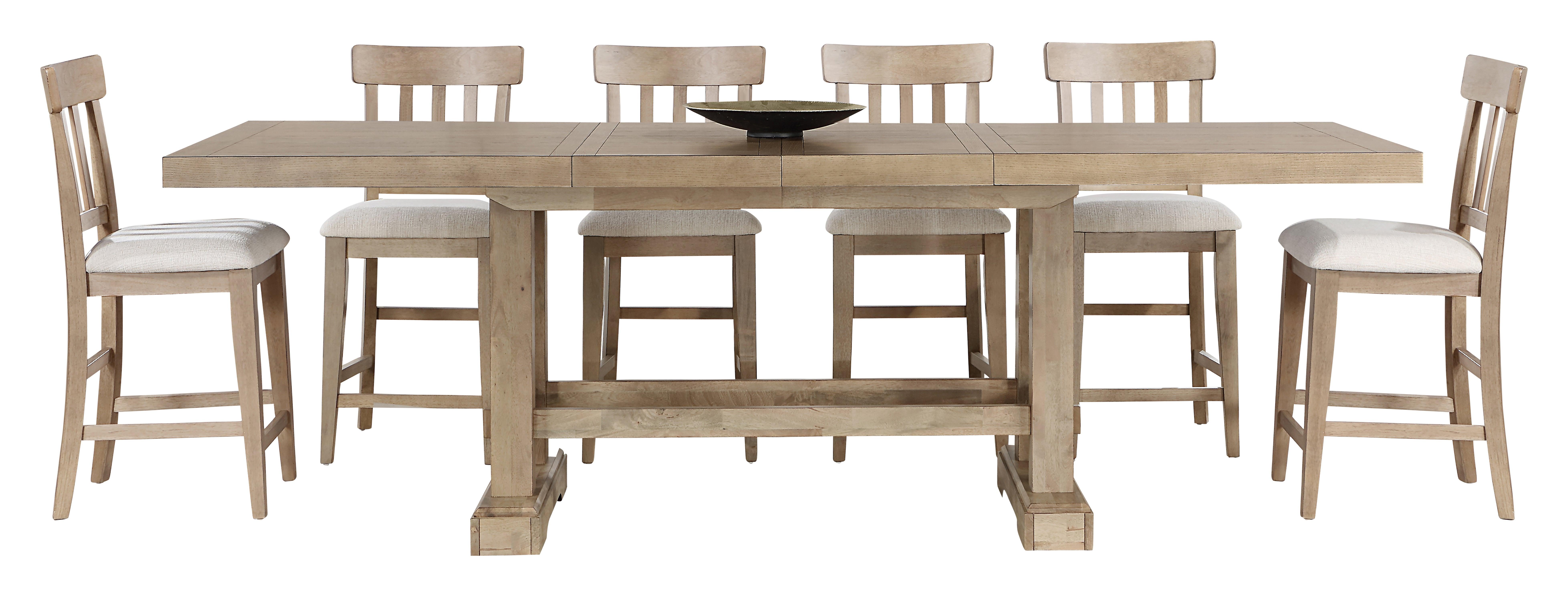 Steve Silver Napa - 7 Piece Counter Dining Set - Sand NP600-C7PC-S | FredCo