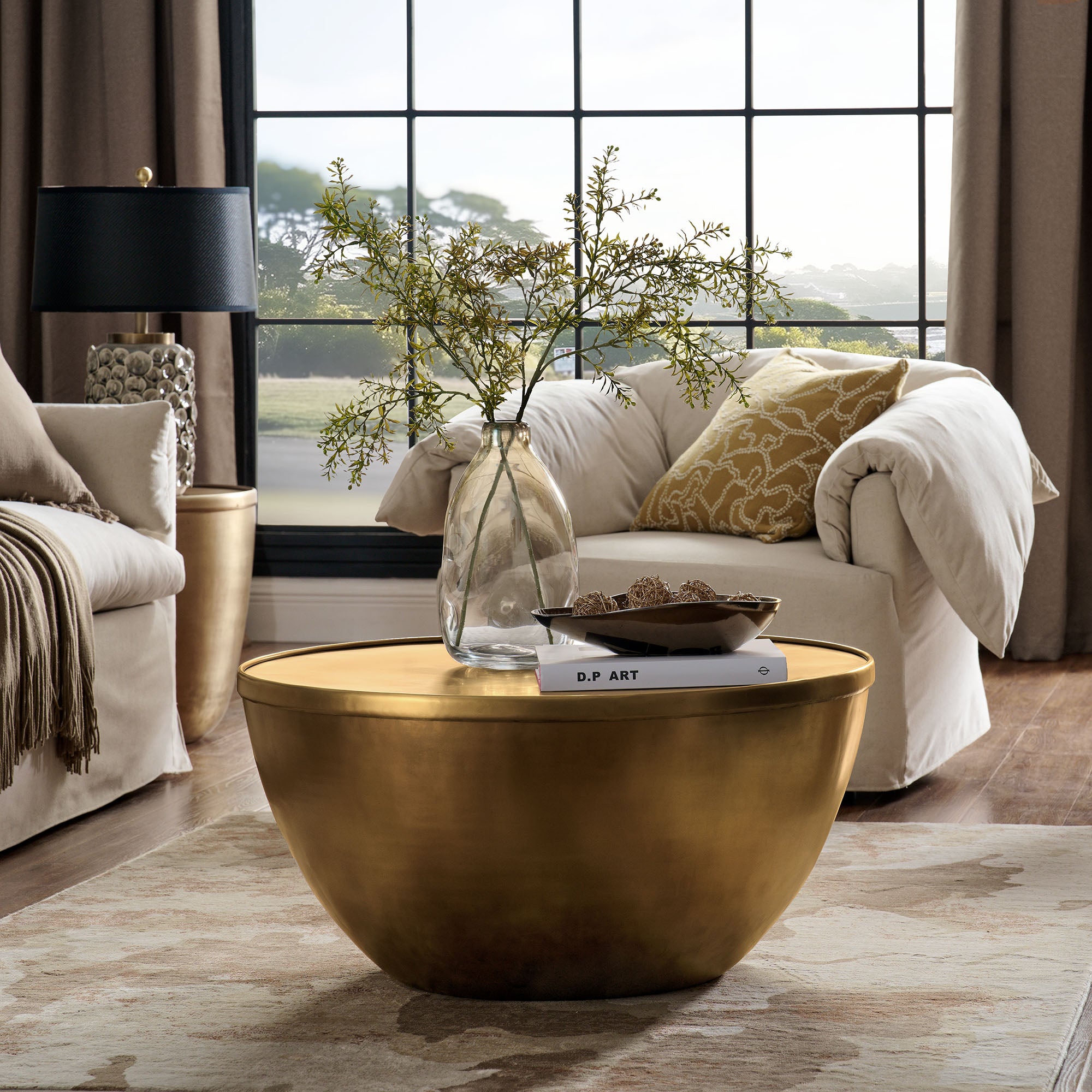 Viora 32 Inch Metal Storage Coffee Table by Modway EEI-7277