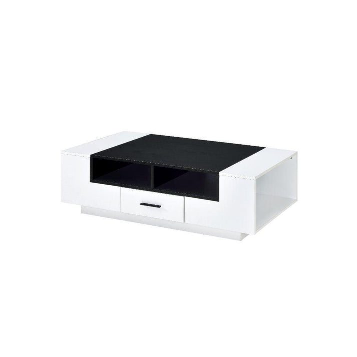 ACME Armour Coffee Table, White & Black | FredCo