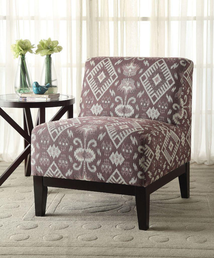 ACME Hinte Accent Chair, Pattern Fabric | FredCo