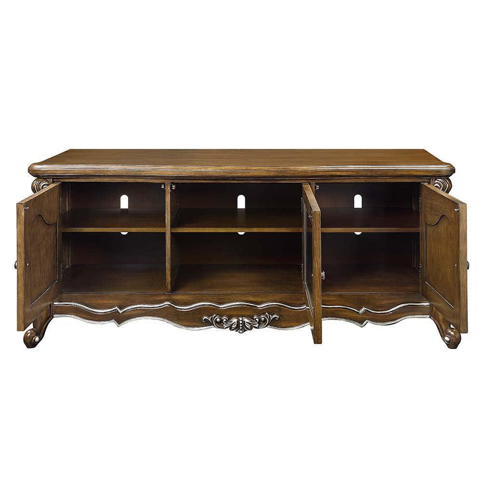 ACME Latisha TV Stand, Antique Oak Finish