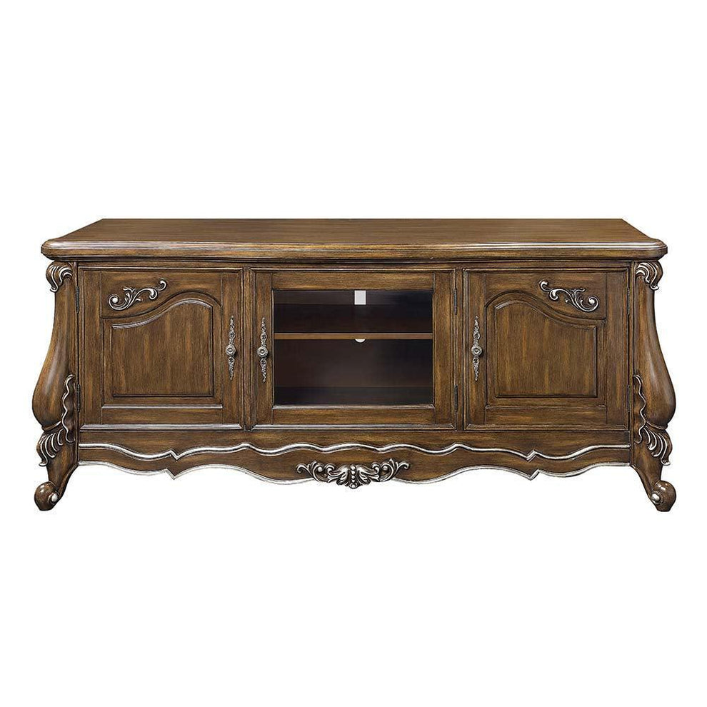 ACME Latisha TV Stand, Antique Oak Finish