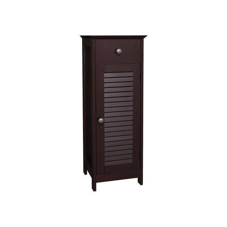 Brown Shutter Door Cabinet