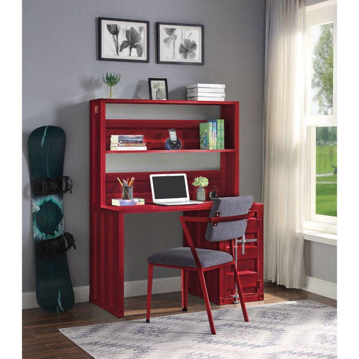Cargo Writing Desk & Hutch Red | FredCo