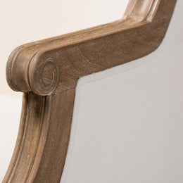 Charlemagne Traditional French Accent Chair-Oak