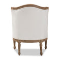 Charlemagne Traditional French Accent Chair-Oak