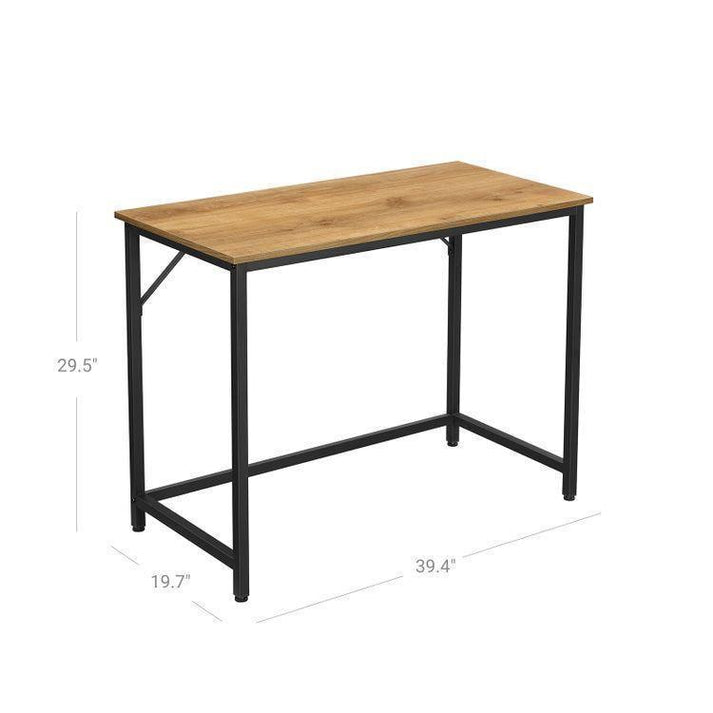 Computer Desk Honey Brown and Black