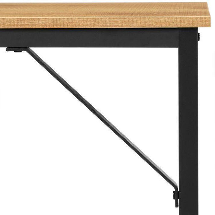 Computer Desk Honey Brown and Black