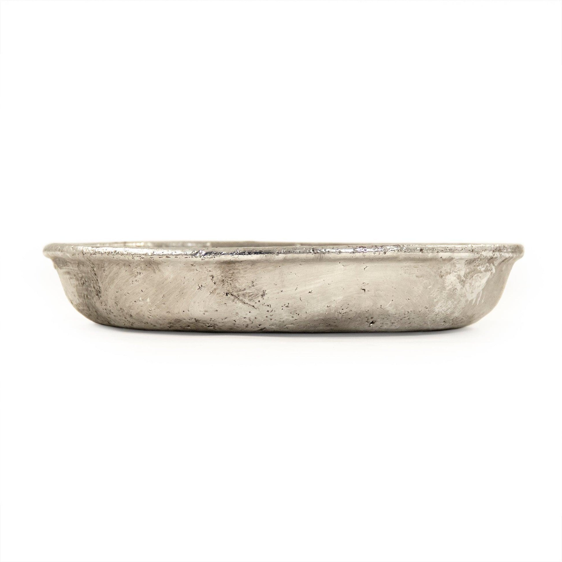 Distressed Metallic Silver Plate (9702L A840) | FredCo