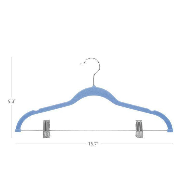 Light Blue Velvet Hanger | FredCo