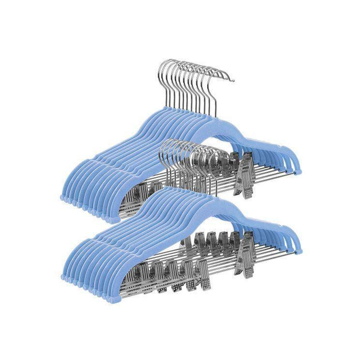 Light Blue Velvet Hanger | FredCo