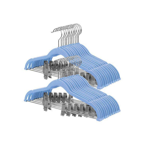 Light Blue Velvet Hanger | FredCo