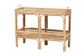 Lombok Modern Bohemian Natural Brown Rattan Console Table | FredCo