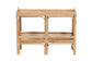 Lombok Modern Bohemian Natural Brown Rattan Console Table | FredCo