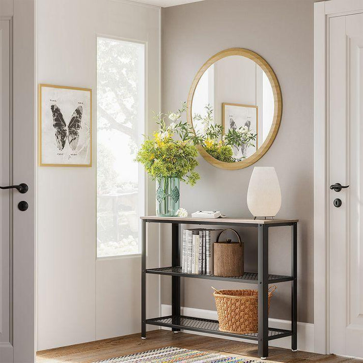Mesh Shelves Hallway Table