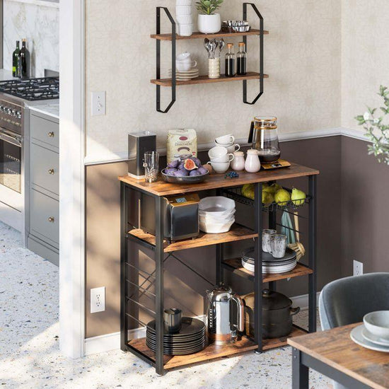 Metal Frame Kitchen Shelf