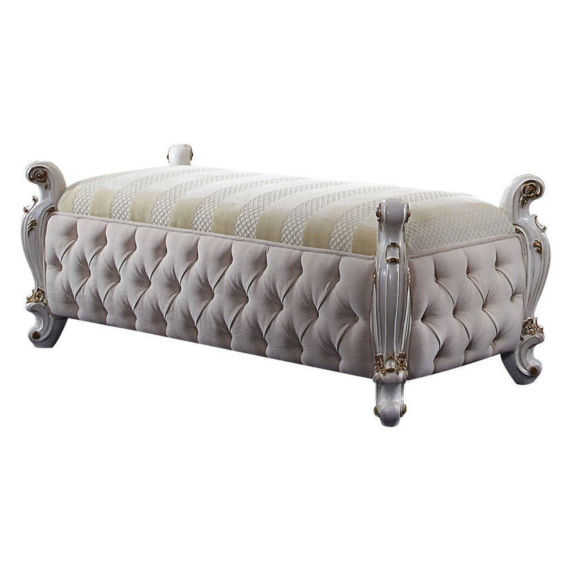 Picardy Bench Fabric & Antique Pearl | FredCo