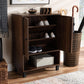 Rossin Modern and Contemporary Walnut Brown Finished 2-Door Wood ...