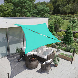 Sun Shade for Patio 16x16x16 Turquoise | FredCo