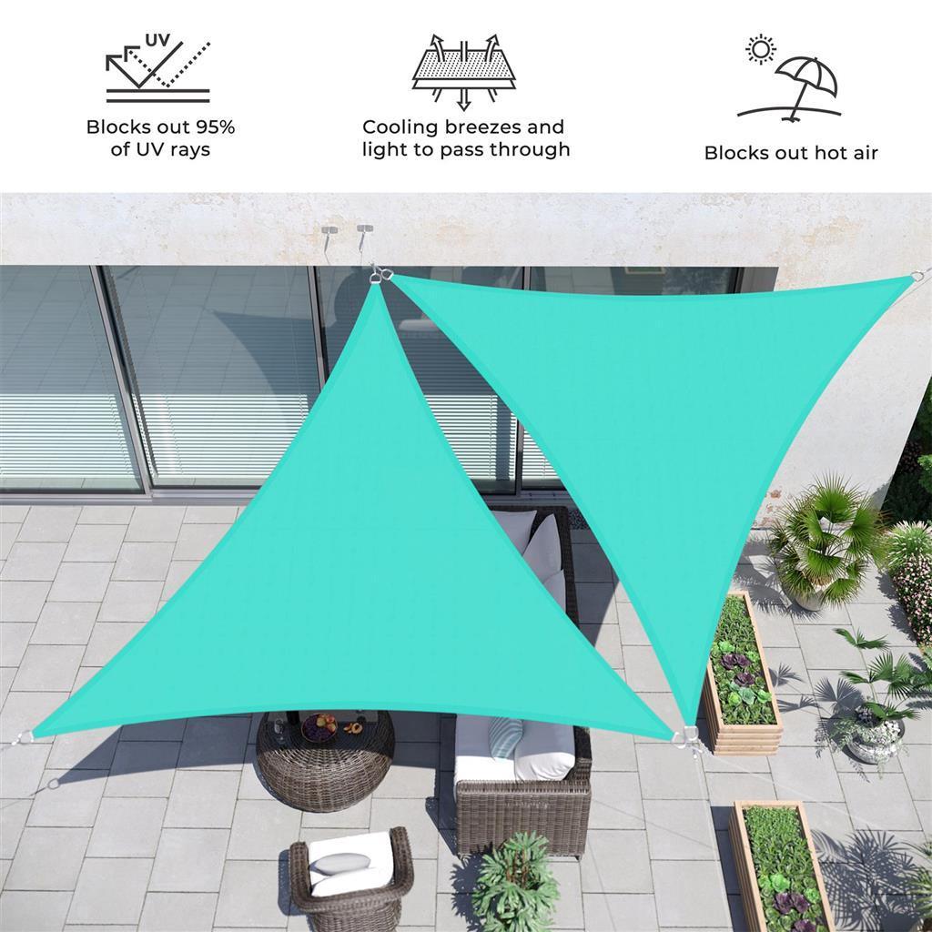 Sun Shade for Patio 16x16x16 Turquoise | FredCo